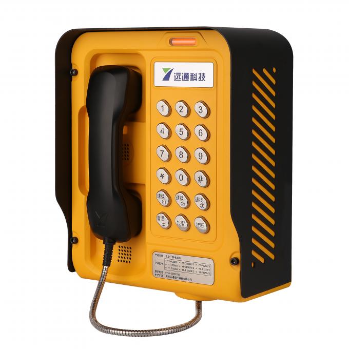 heavy industry outdoor weatherproof telephones IP67 For Metro