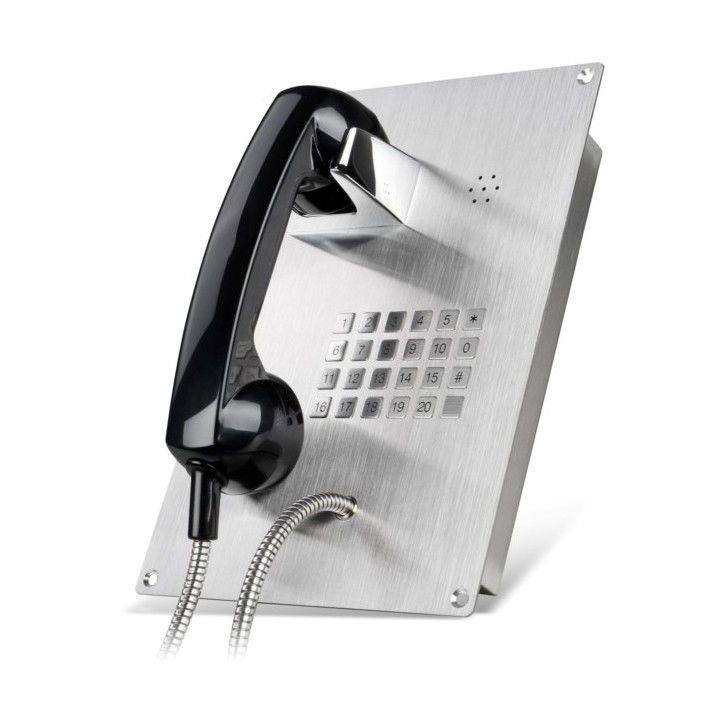 Stainless Steel Inmate Telephone For Jail And Prison , Wall Mounted IP ...