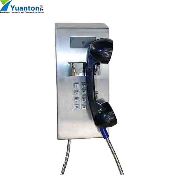 Waterproof Industrial VoIP Phone Anti Vandal With Rugged Aluminum Enclosure