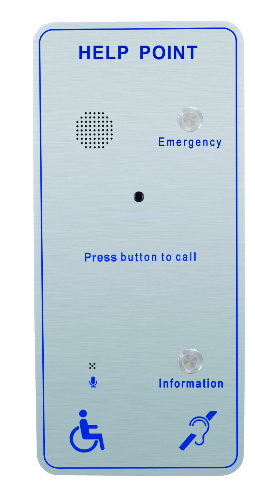 Public Emergency SOS Outdoor Call Box Rustproof Pillar Mounting Type