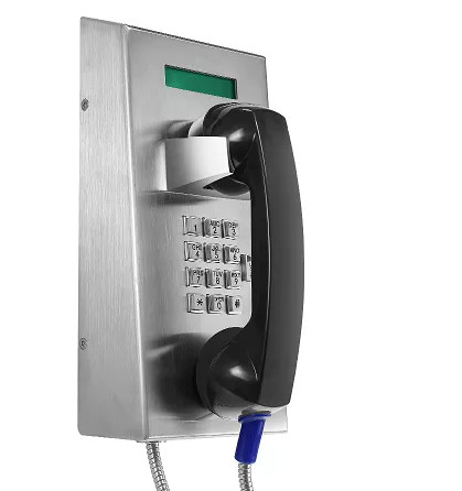 Wall Mounted Inmate Telephone , Rugged Vandal Jail / Prison Phone